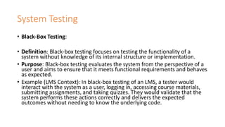 Software Testing IN SOFTWARE SPM PPTpptx | PPTX | Operating Systems ...