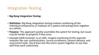 Software Testing IN SOFTWARE SPM PPTpptx | PPTX | Operating Systems ...