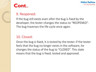 Software Testing - Defect/Bug Life Cycle - Complete Flow Chart of ...