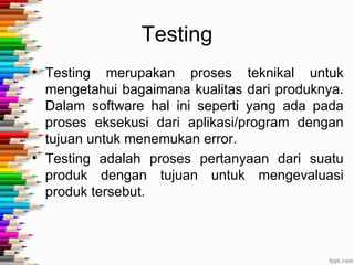 Software testing strategies | PPT