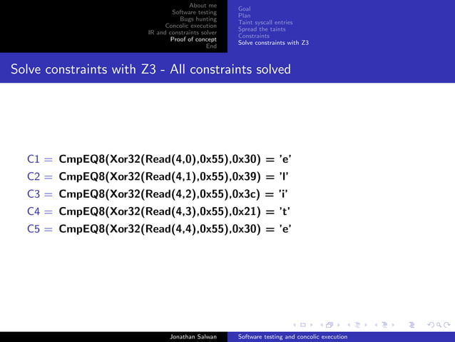 Software Testing And Concolic Execution Lse 2013 Ppt