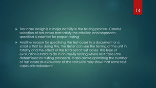Software testing and process | PPTX