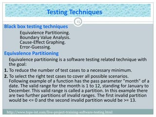 Software testing and quality assurance | PPTX | Educational Assessment ...