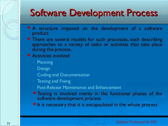 Software Testing And Software Development Process