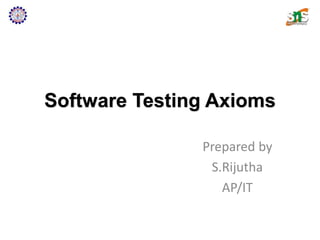 Software testing axioms | PDF