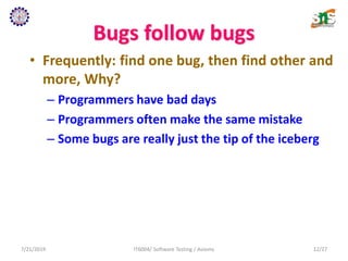 Software testing axioms | PDF
