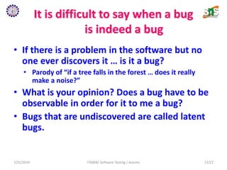Software testing axioms | PDF