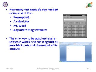 Software testing axioms | PDF