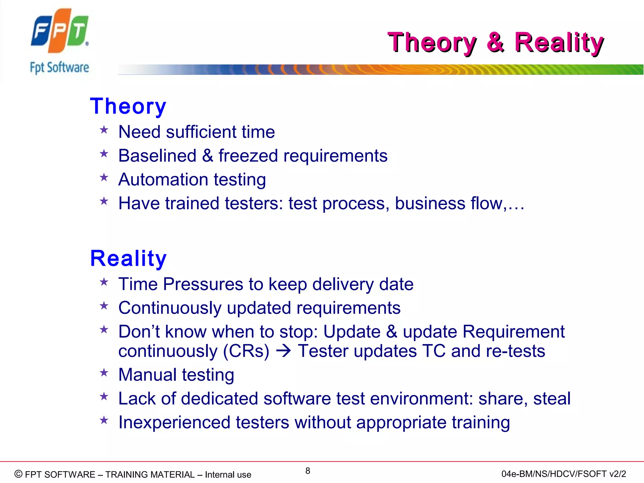 Software testing basic concepts | PPT
