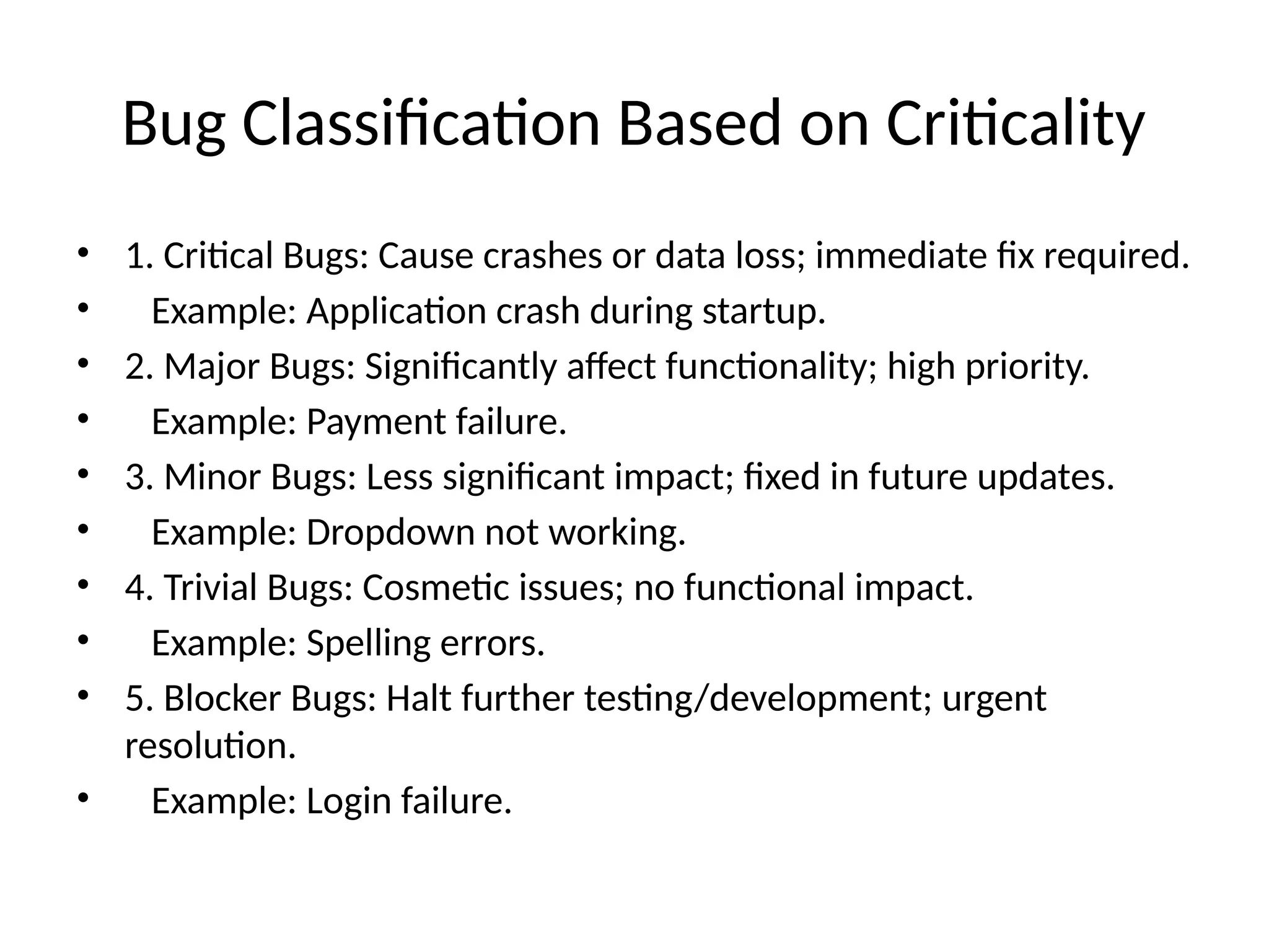 Software_Testing_Bugs.life cycle and processing | PPTX