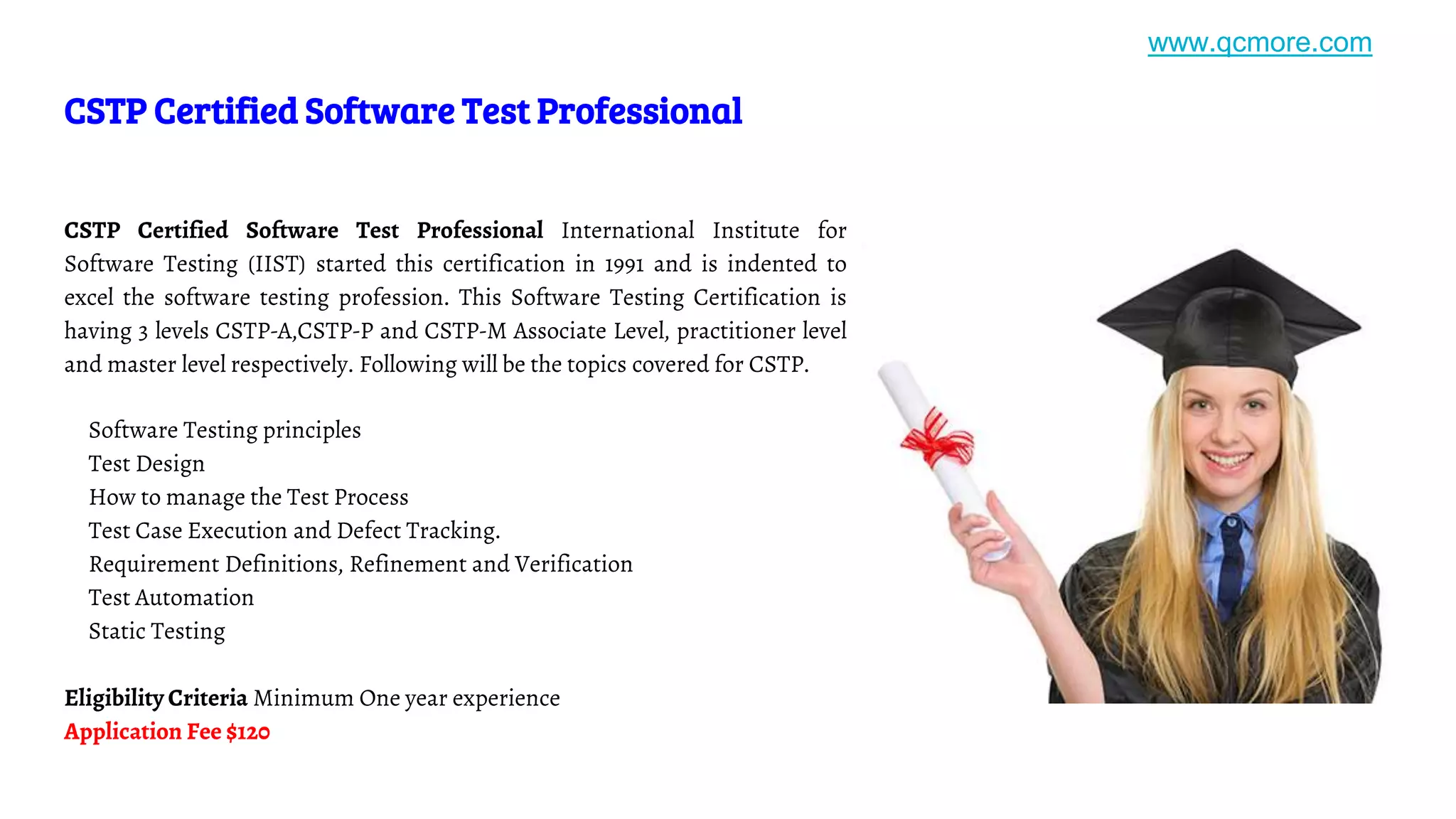 Software Testing Certifications Pptx Standardized Testing
