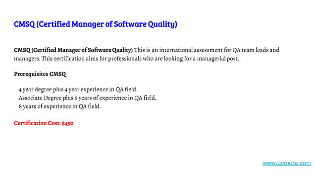 Software Testing Certifications Pptx Standardized Testing
