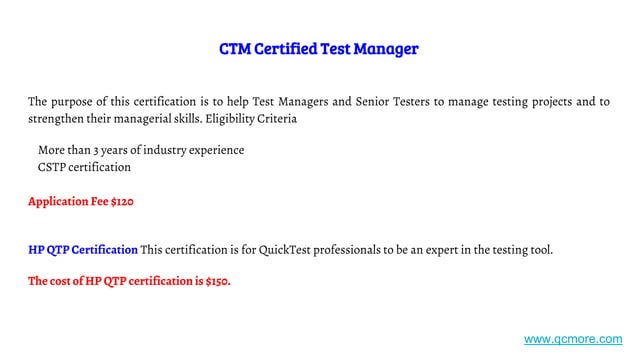 Software Testing Certifications Pptx Standardized Testing