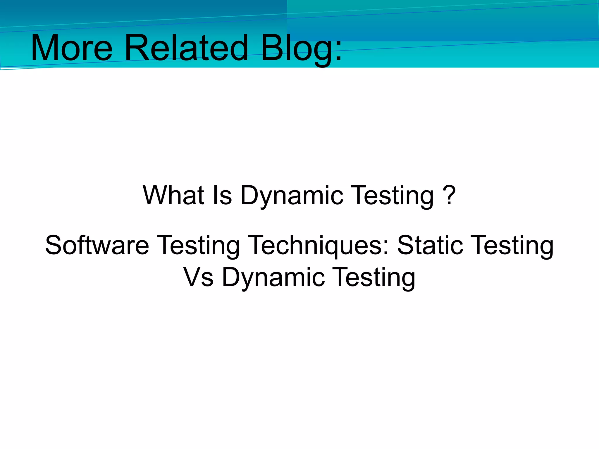 Software Testing Course In Pune With Placement Ppt