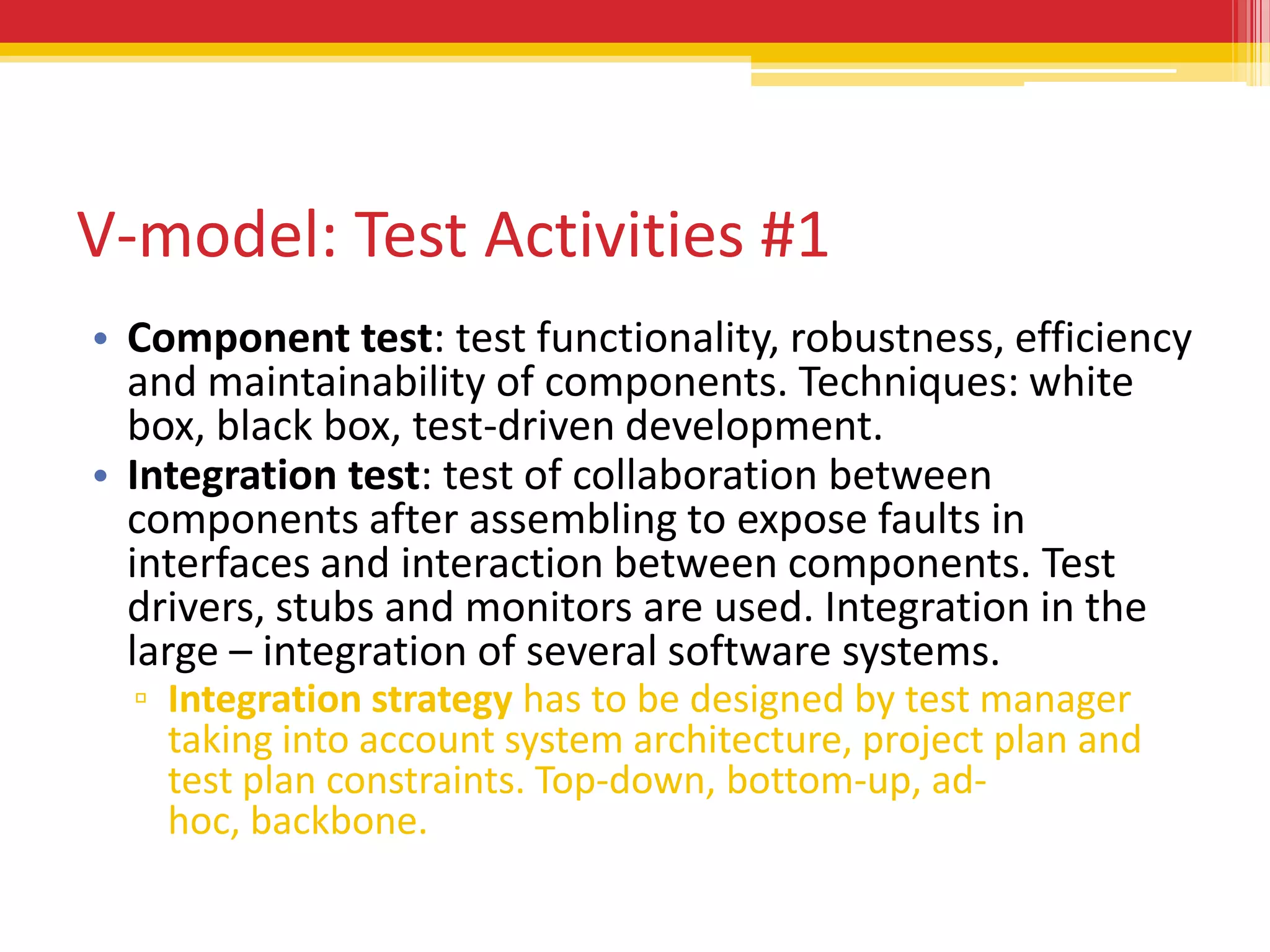 Software Testing Foundations Part 2 Testing In Software Lifecycle Ppt 8160