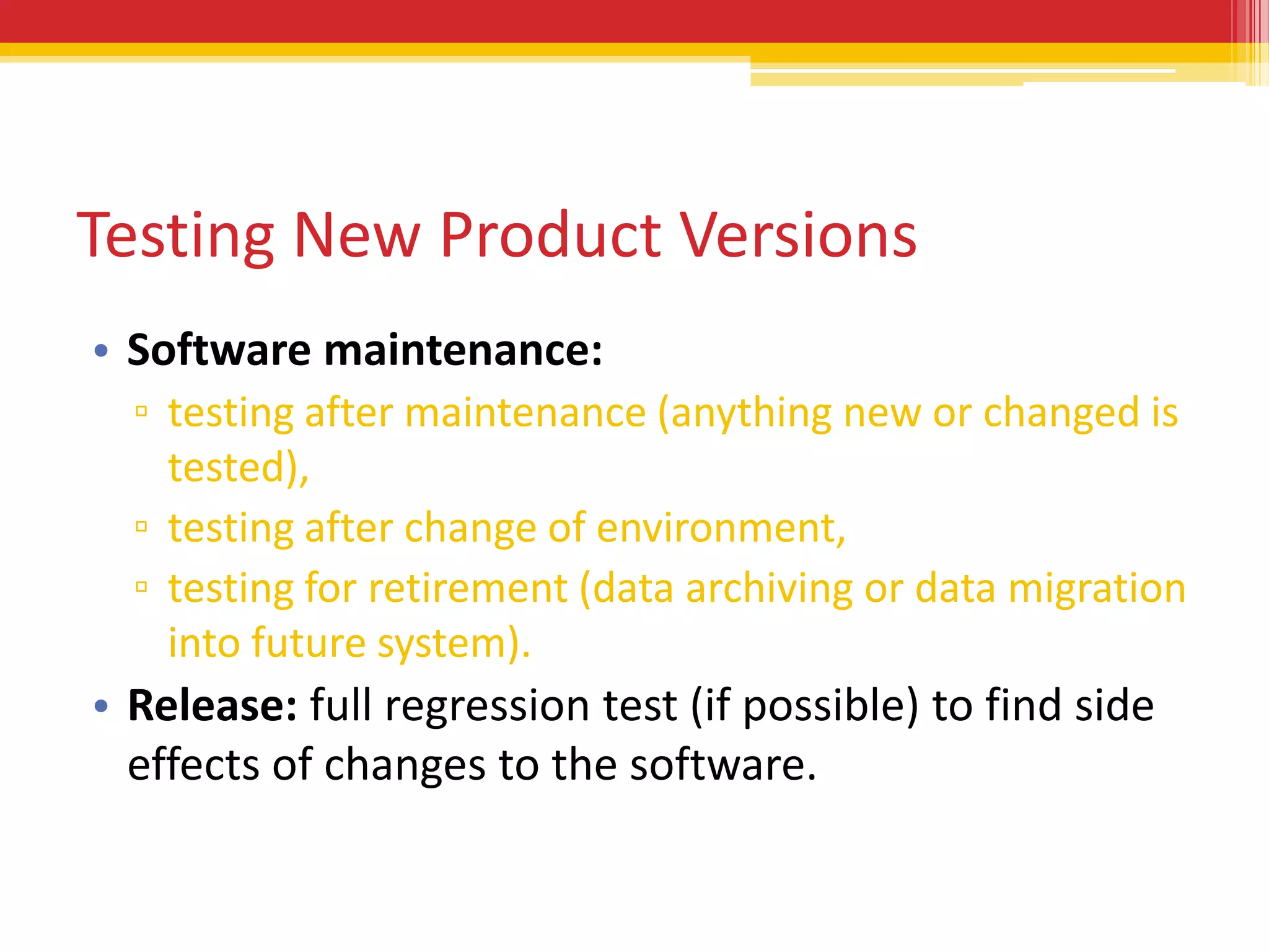 Software Testing Foundations Part 2 Testing In Software Lifecycle Ppt 9764
