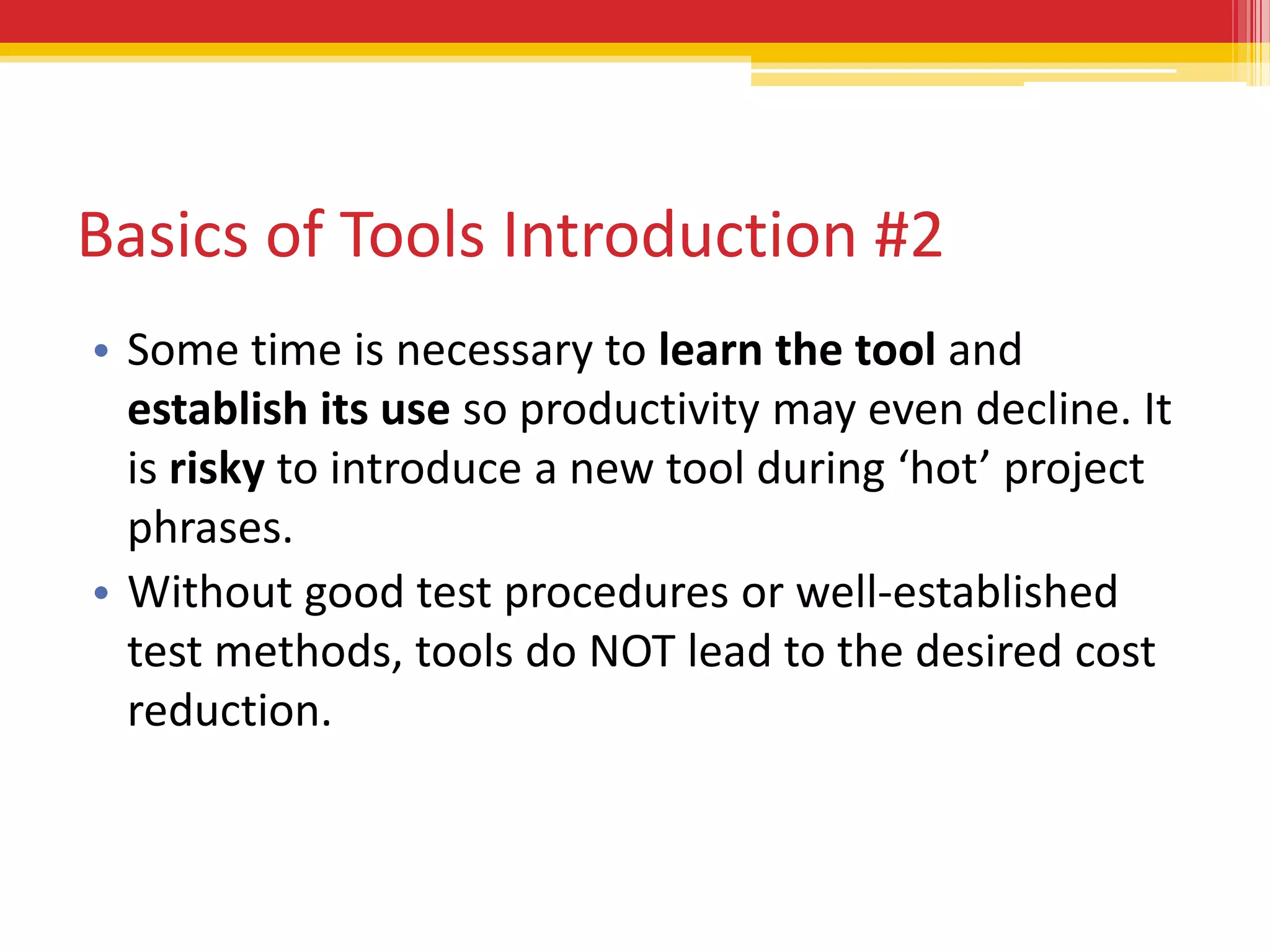 Software Testing Foundations Part 8 - Test Tools | PPT