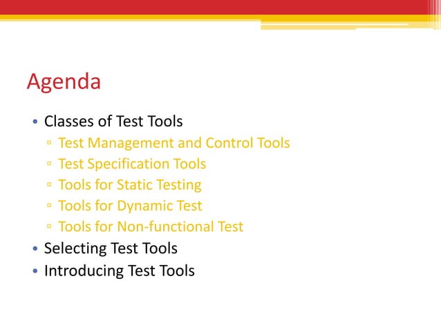 Software Testing Foundations Part 8 - Test Tools | PPT