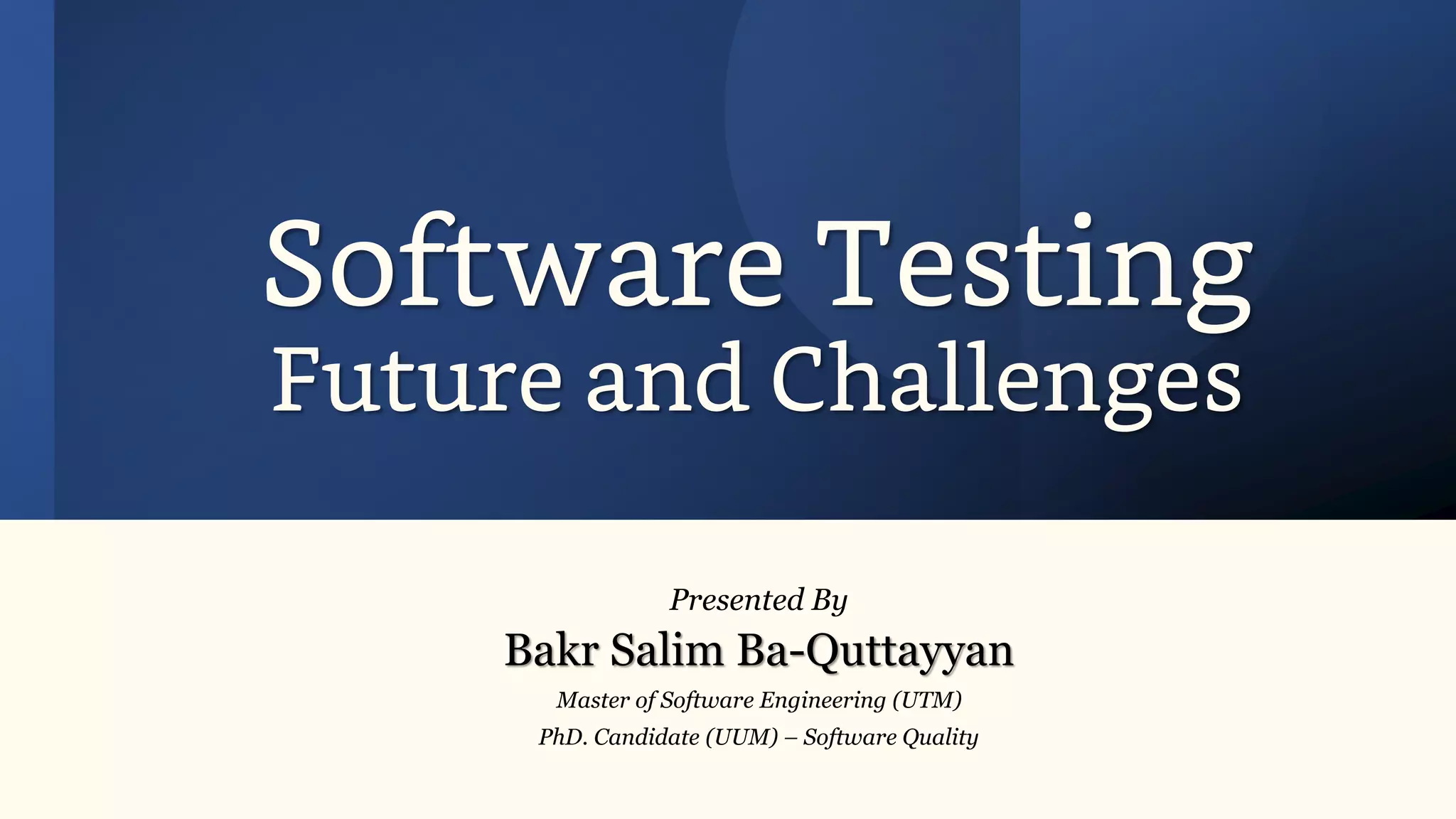 Software Testing Future and Challenges | PDF