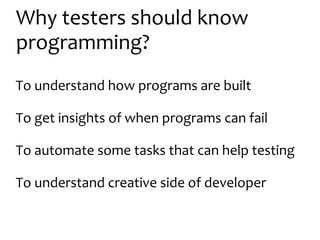 Software Testing Overview for Students | PPT