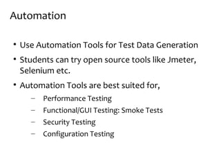 Software Testing Overview for Students | PPT