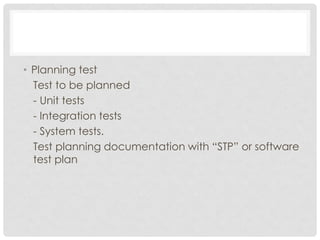 Software testing implementation | PDF