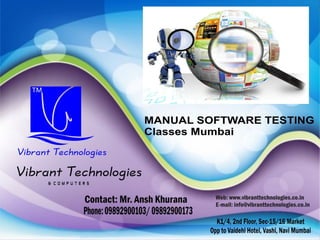 Manual testing - Introduction to Manual Software testing | PPT