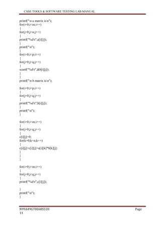 Software testing lab manual | PDF
