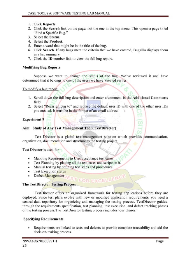 Software testing lab manual | PDF