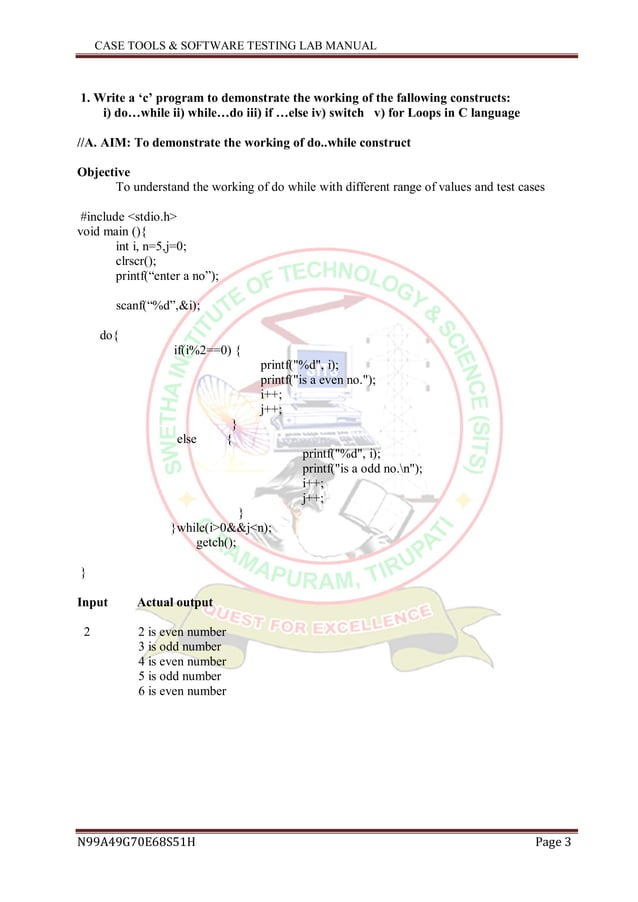 Software testing lab manual | PDF
