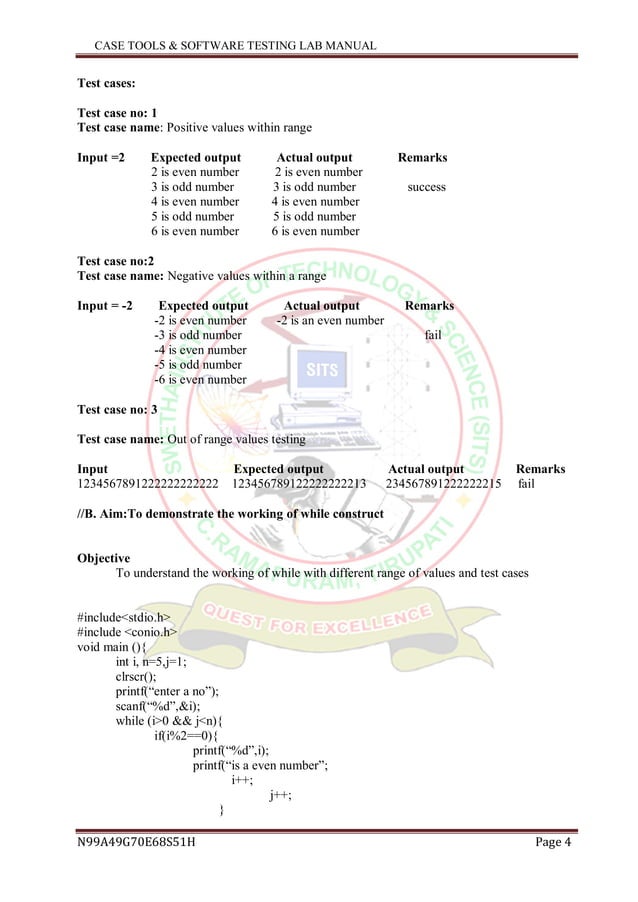 Software testing lab manual | PDF