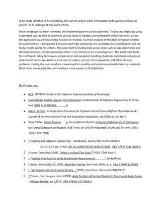 Software testing lecture notes | PDF