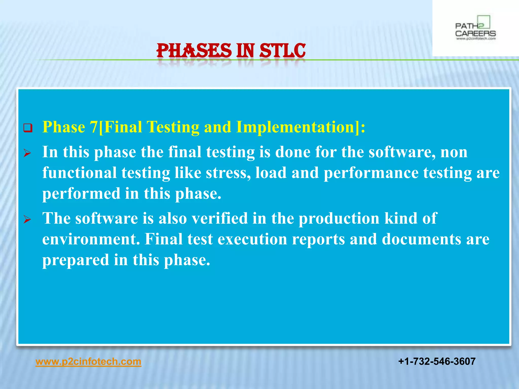 Software testing life cycle | PPTX