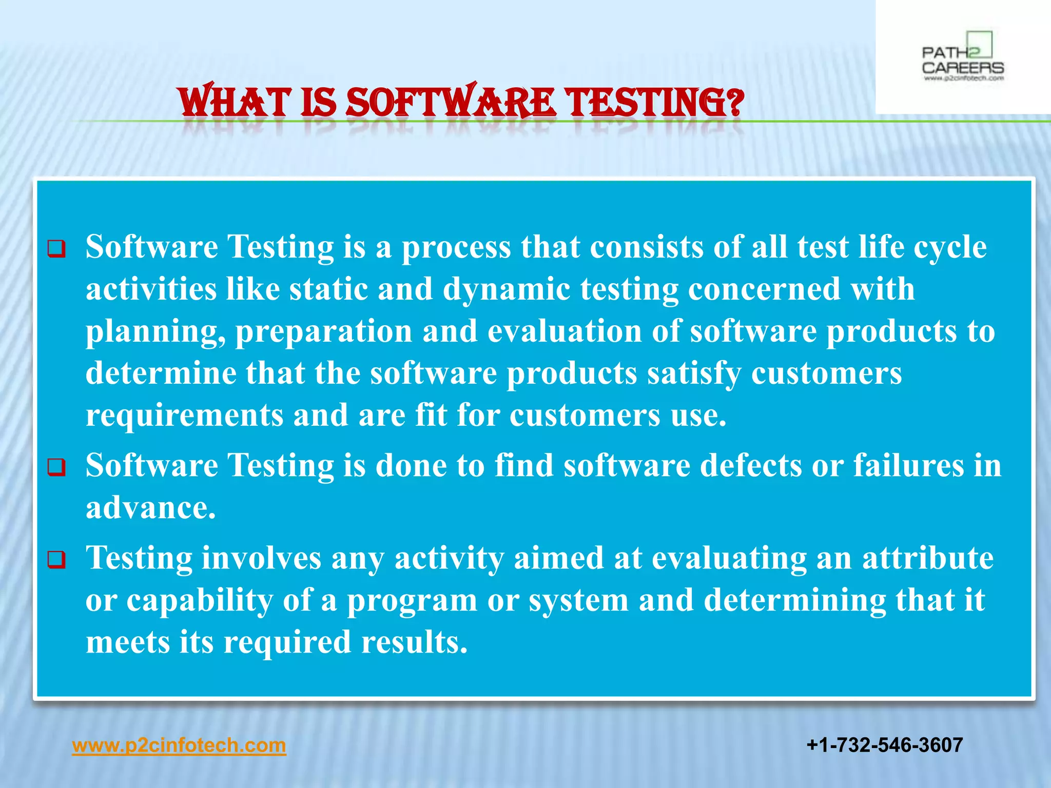 Software testing life cycle | PPTX