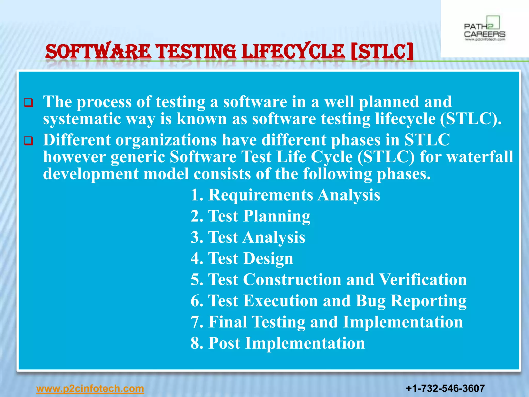 Software testing life cycle | PPTX