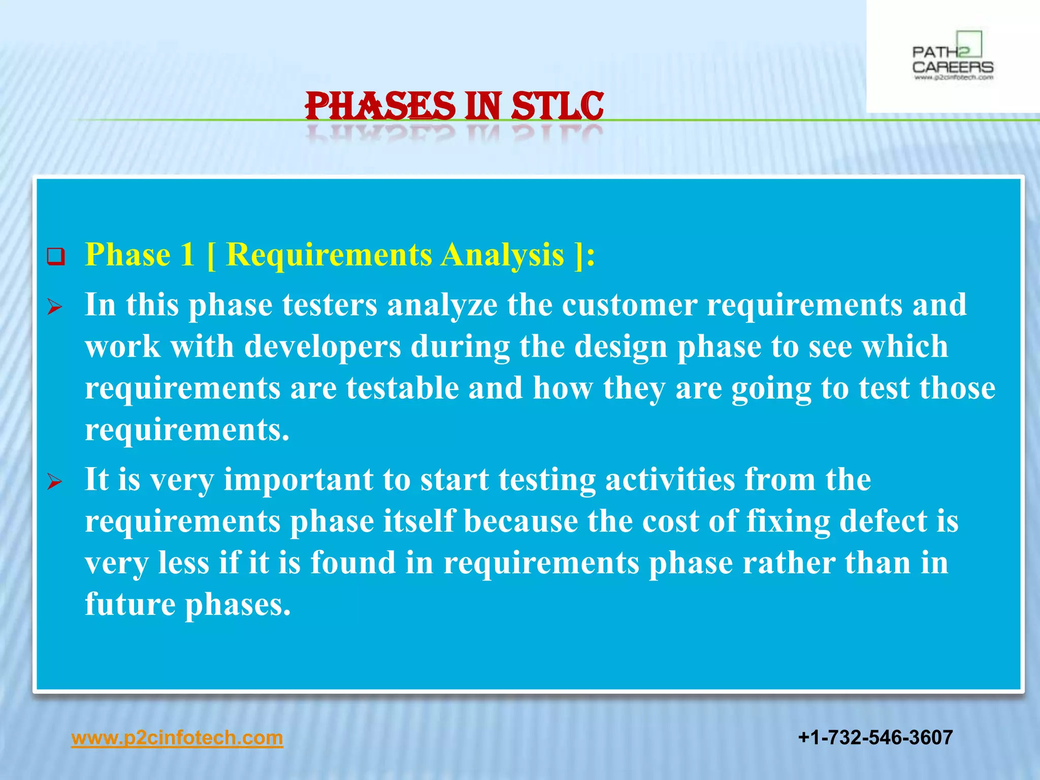 Software testing life cycle | PPTX