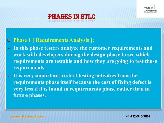 Software testing life cycle | PPTX