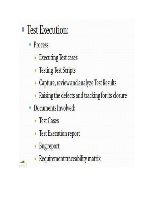 Software Testing Life Cycle Presentation Document 2 Pdf