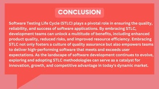 Software Testing life cycle (STLC) Importance, Phases, Benefits... | PPTX