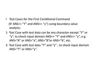 Software testing methodolgy with the control flow analysis | PPT