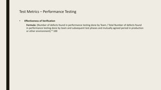 Software Testing Metrics | PPTX