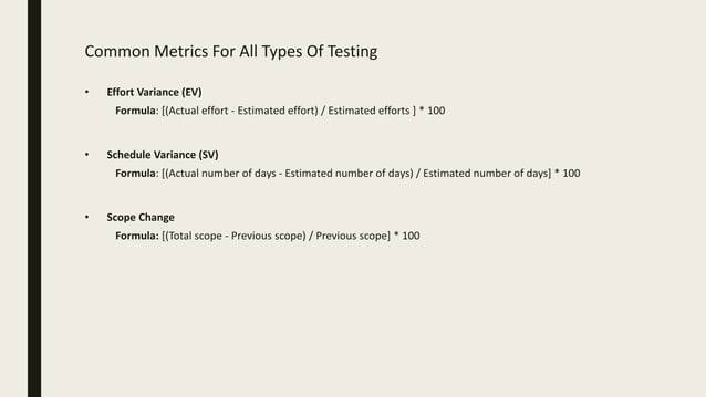 Software Testing Metrics Pptx Computer Software And Applications Computing