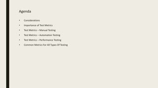 Software Testing Metrics | PPTX