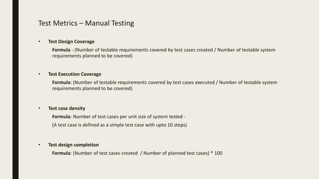 Software Testing Metrics | PPTX | Computer Software and Applications ...