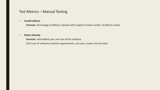 Software Testing Metrics | PPTX