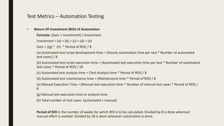 Software Testing Metrics | PPTX