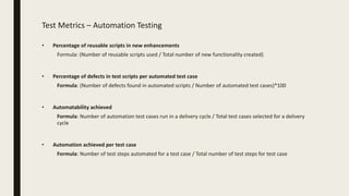 Software Testing Metrics | PPTX