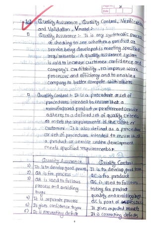 Software Testing NOTES - Unit 1.pdf