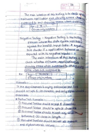 Software Testing NOTES - Unit 2.pdf