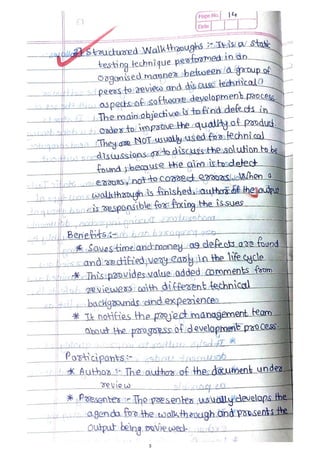 Software Testing NOTES - Unit 2.pdf